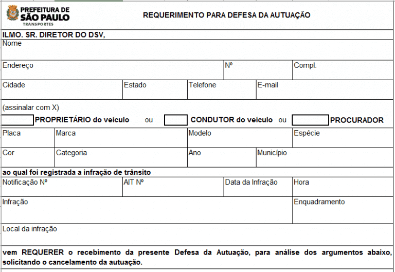 Como recorrer de Multas de Trânsito em São Paulo