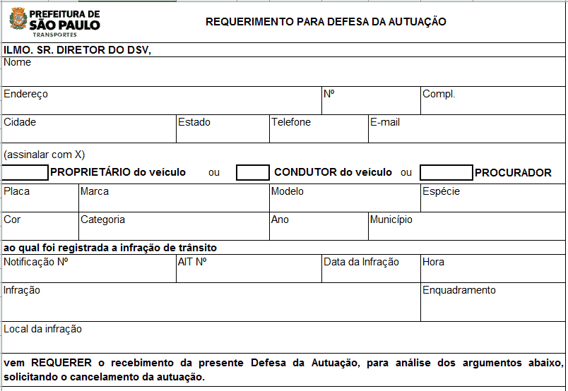 Como recorrer de Multas de Trânsito em São Paulo
